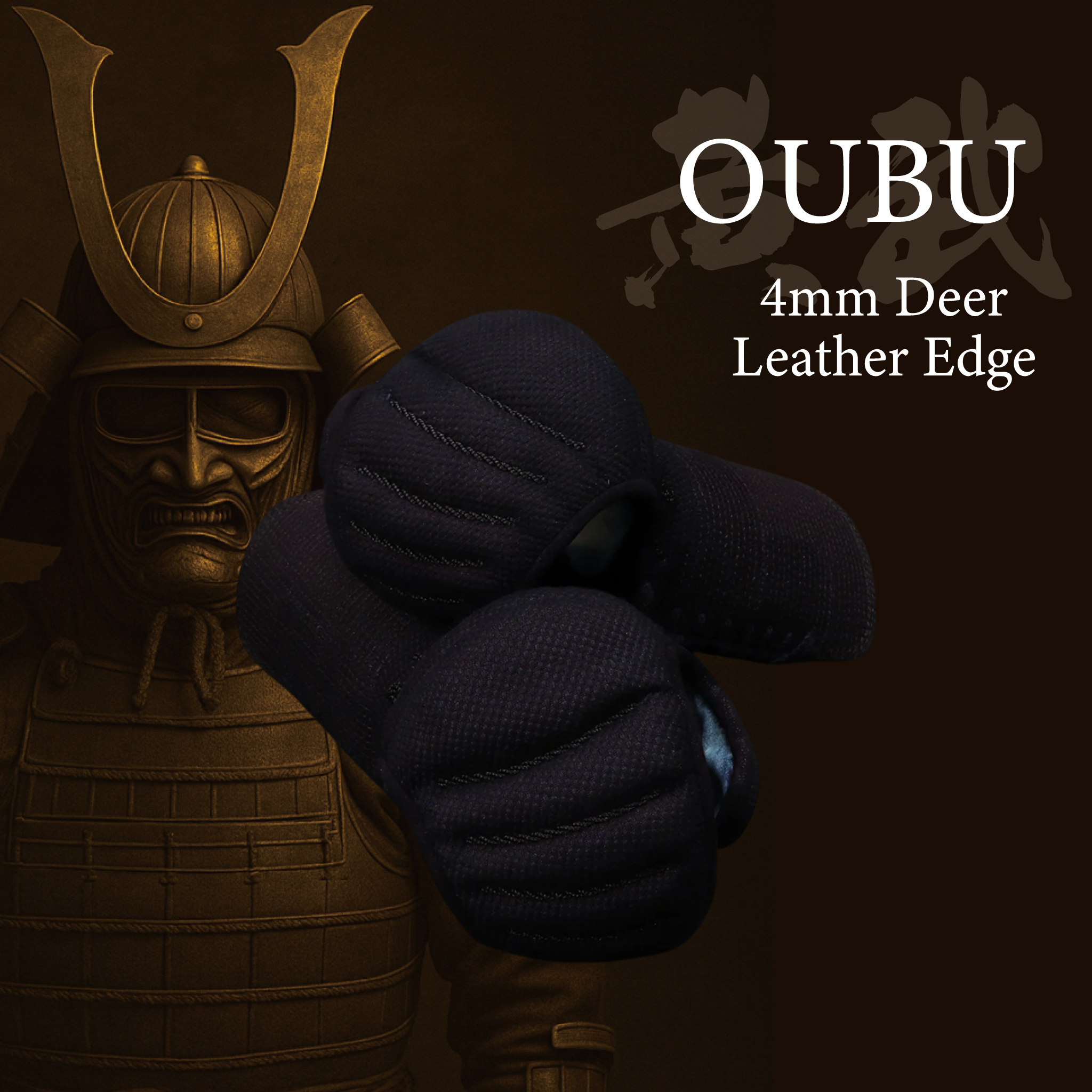 OUBU - 4mm Deer Leather Edge (Heri) Alpha Kote - BUDOGU ZEN